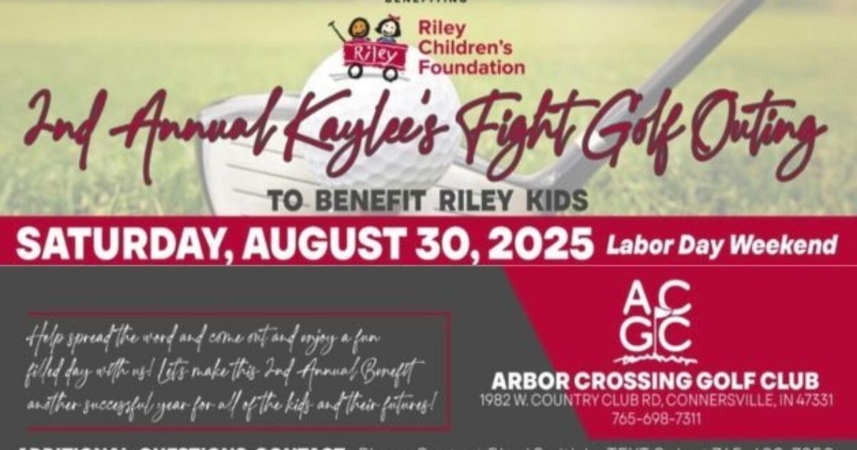 2nd Annual Kaylee's Fight Golf Outing to benefit Riley Kids | Riley ...